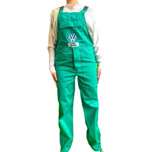 Volkswagen | Trousers | Volkswagen Vintage Green Overalls Dungarees ...